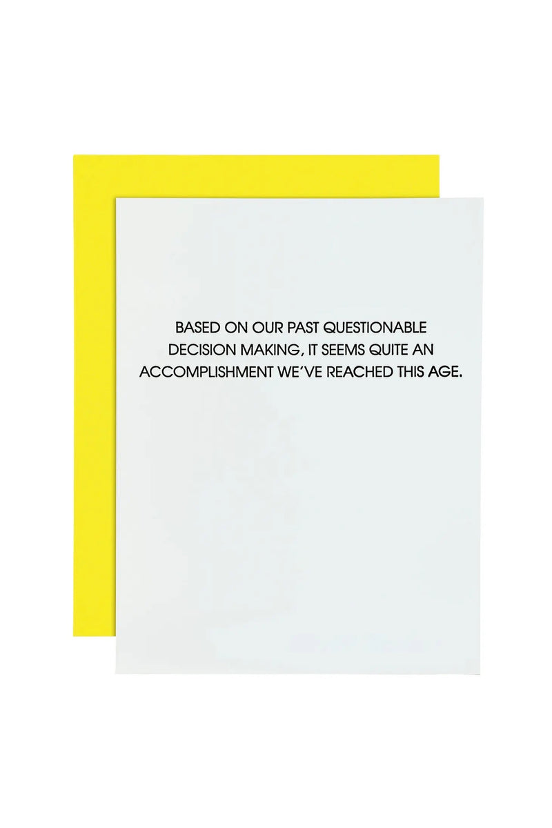 Questionable Decision Making Card – SF Siren