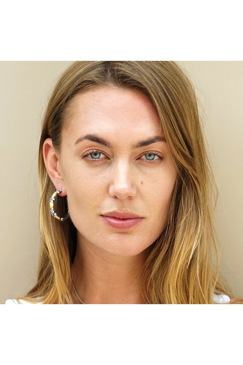 Vintage Silver Alma Hoops – SF Siren