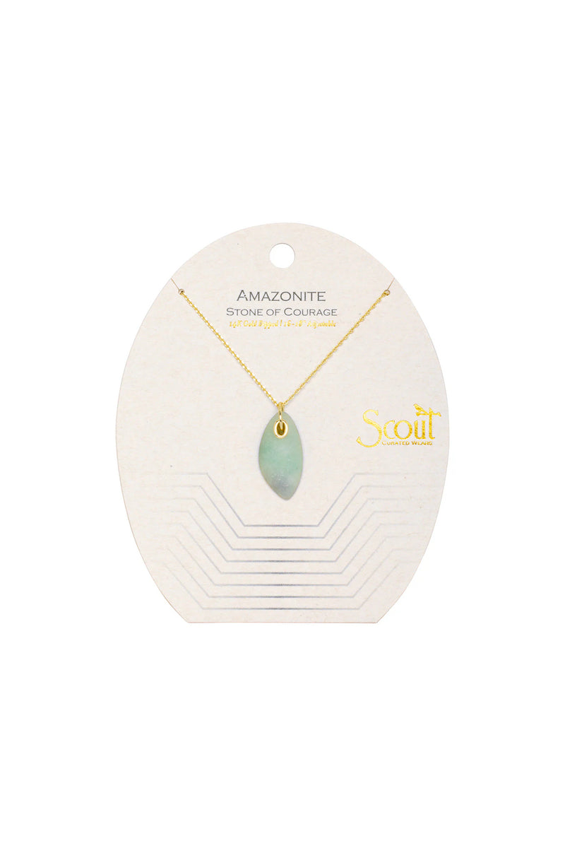 Amazonite Organic Stone Necklace – SF Siren