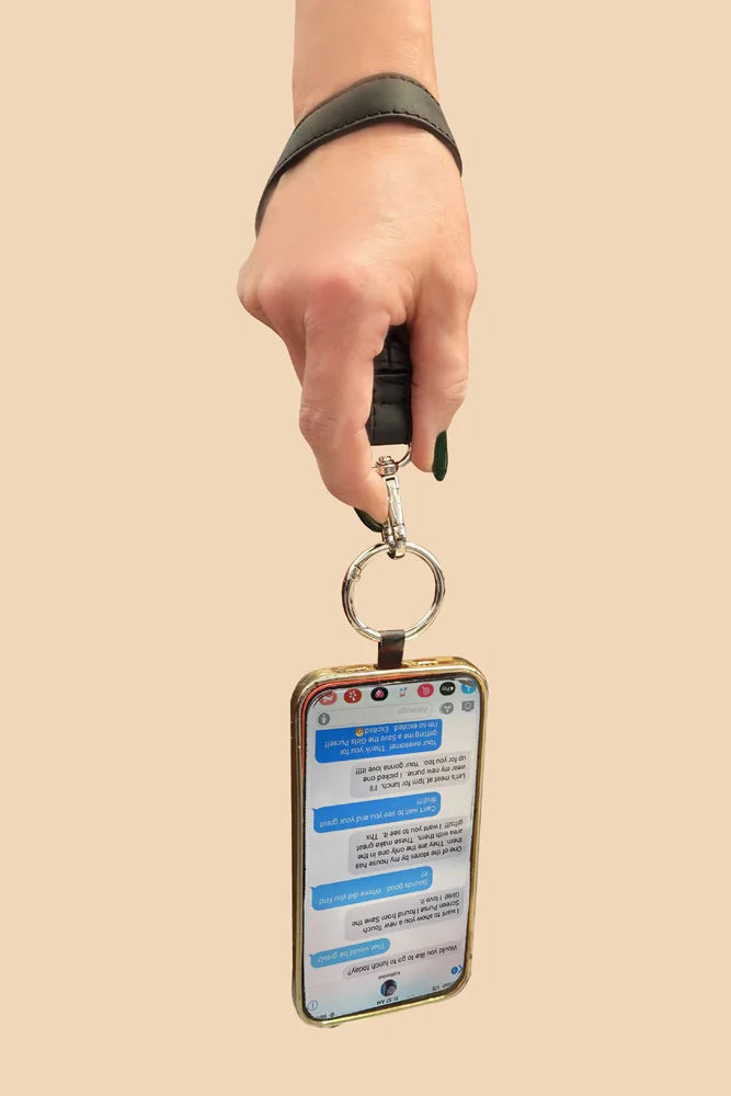 Clip & Go Vegan Leather Strap Black – SF Siren