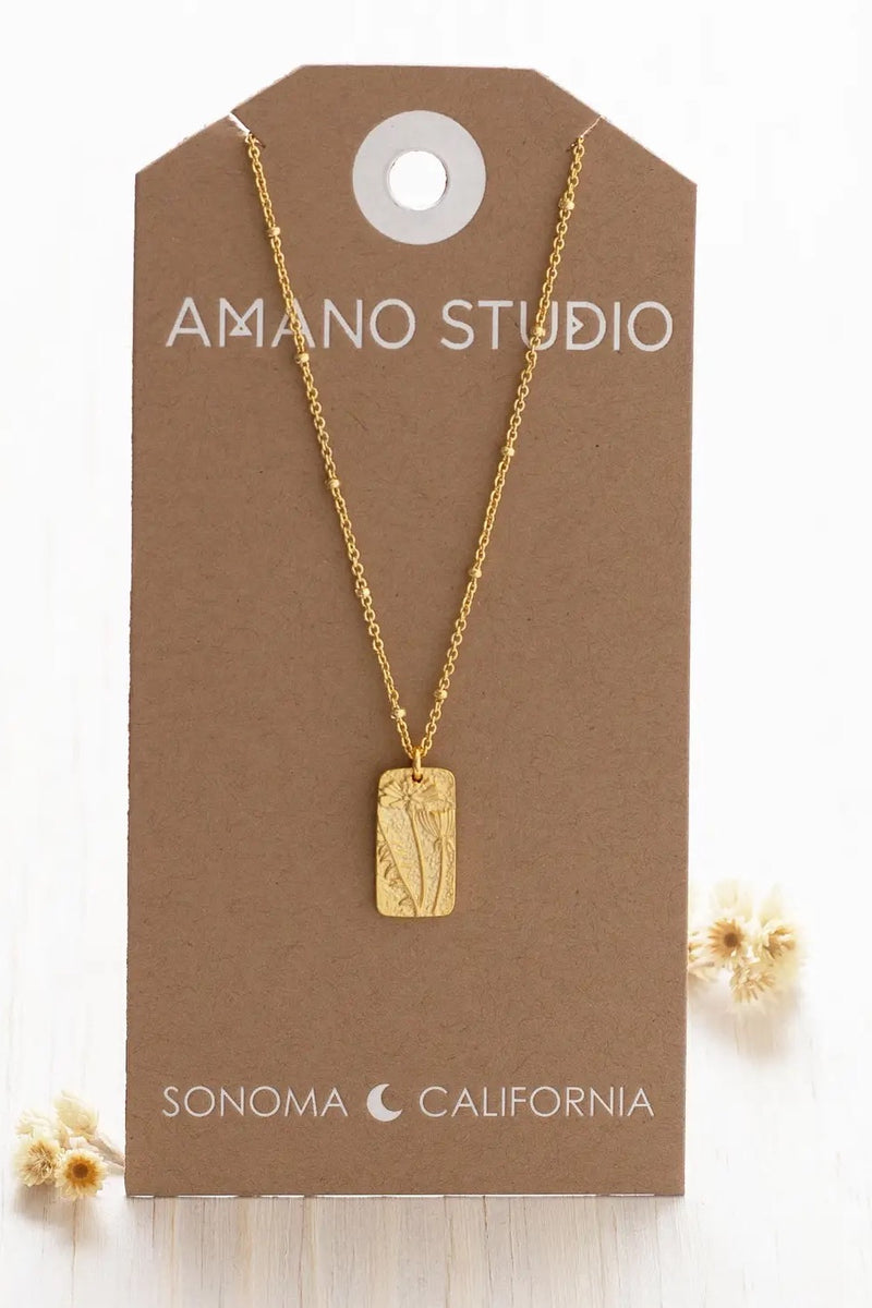 Flower Medallion Necklace – SF Siren