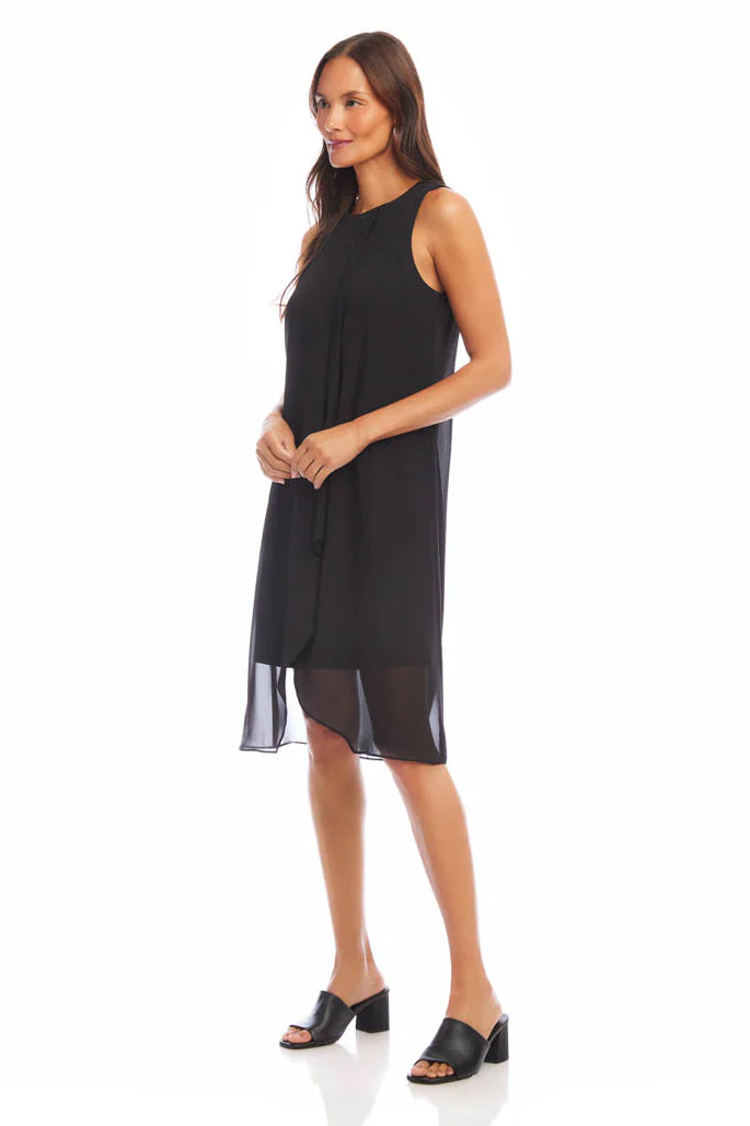 Sleeveless Draped Crossover Dress – SF Siren